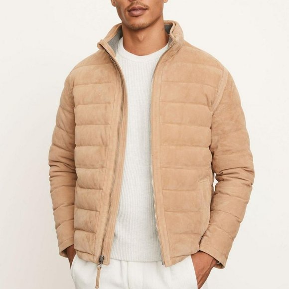 Vince | Jackets & Coats | Vince Jacket Quilted Suede | Poshmark